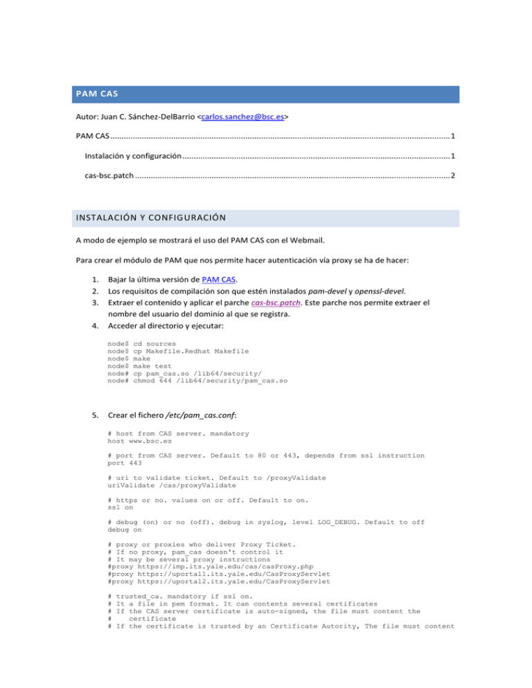 PAM CAS - BSCW Shared Workspace Server
