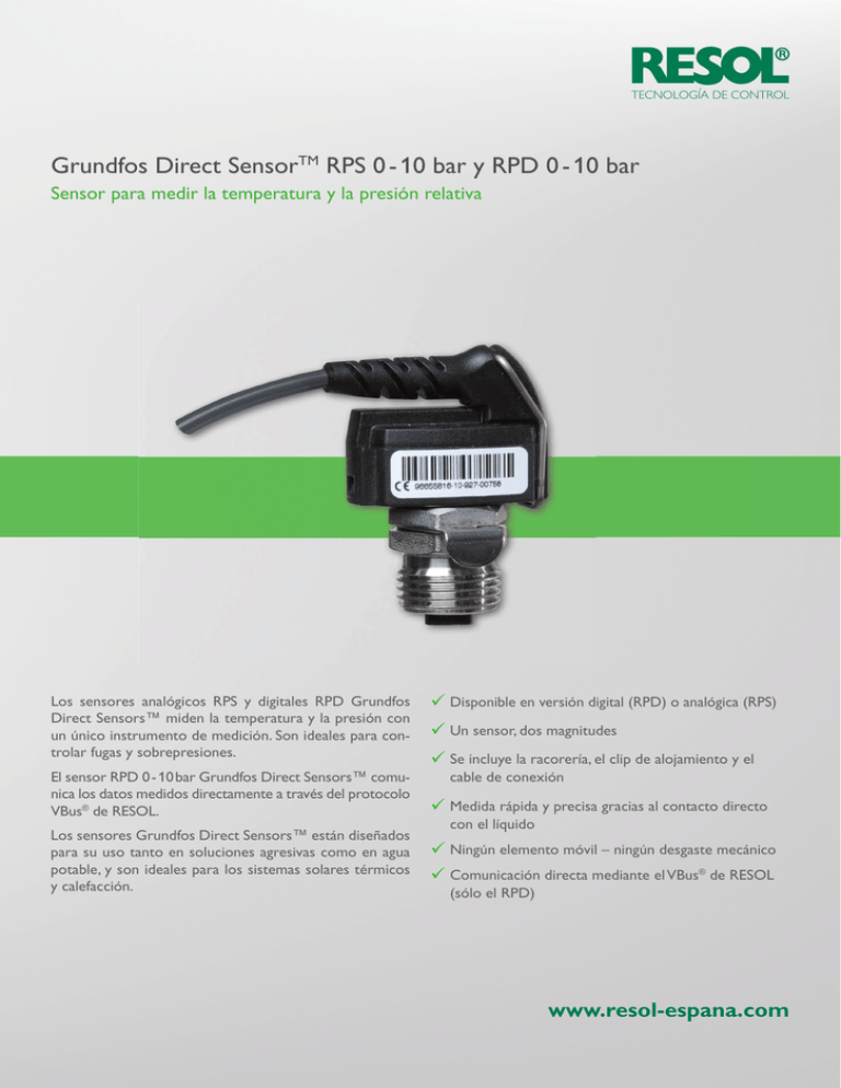 Ficha técnica Grundfos RPS