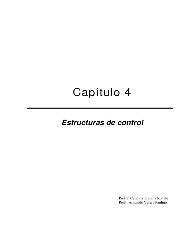 Estructuras de control