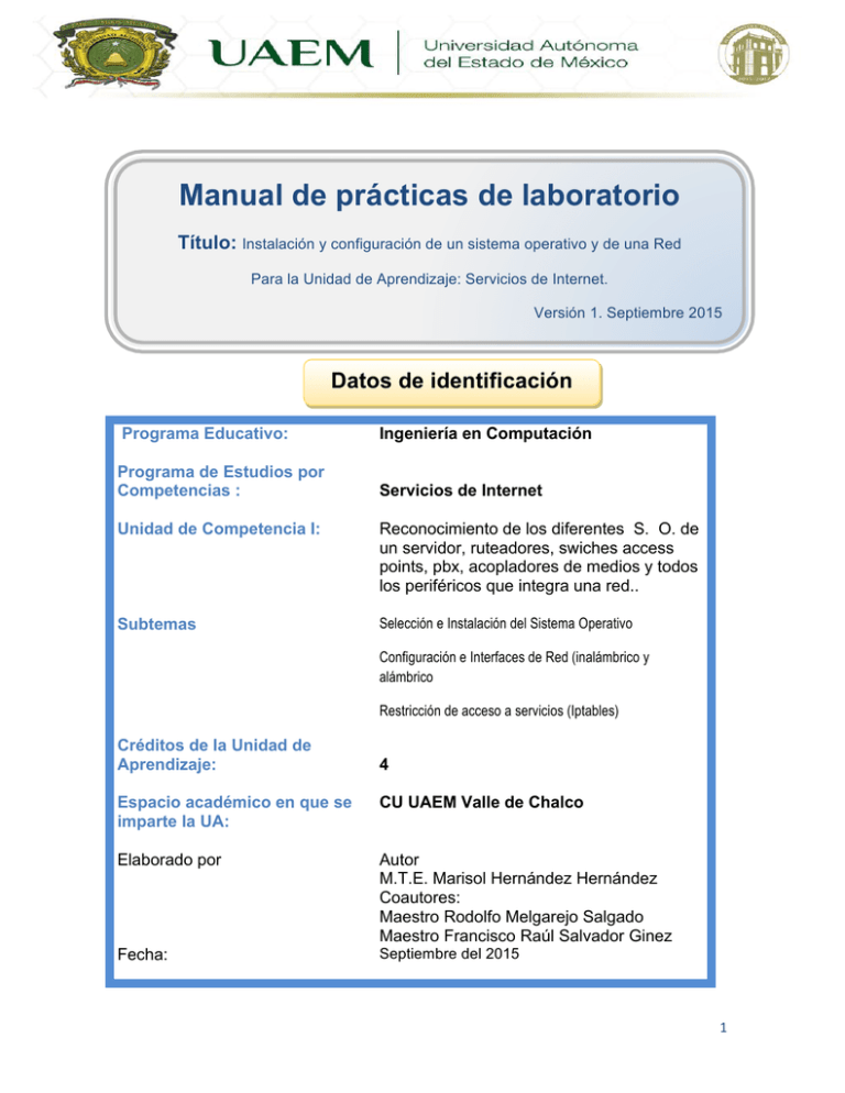 Manual de prácticas de laboratorio