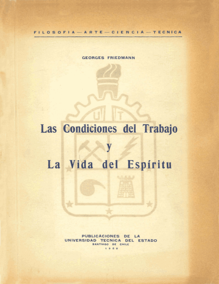 GEORGES FRIEDMANN PUBLICACIONES DE LA UNIVERSIDAD