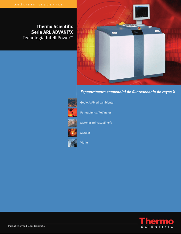Thermo Scientific Serie ARL ADVANT`X Tecnología