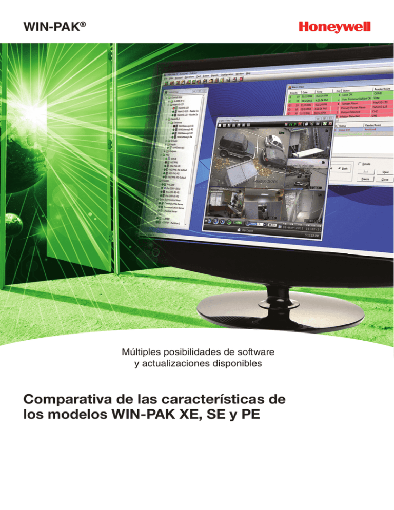 Comparativa de las características de los modelos WIN