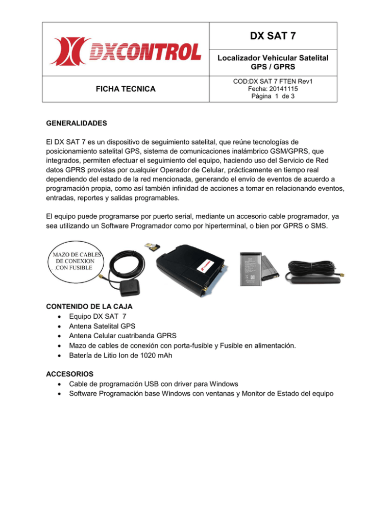 DX SAT 7 - DX Control