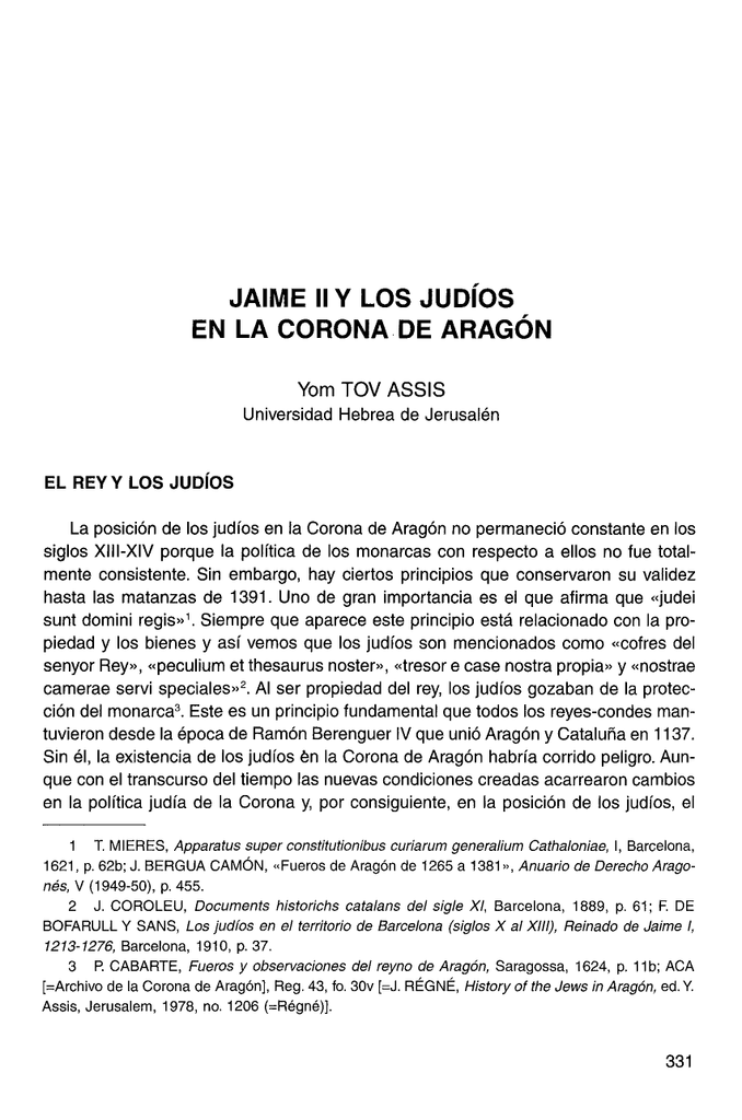 Los judíos y la reconquista