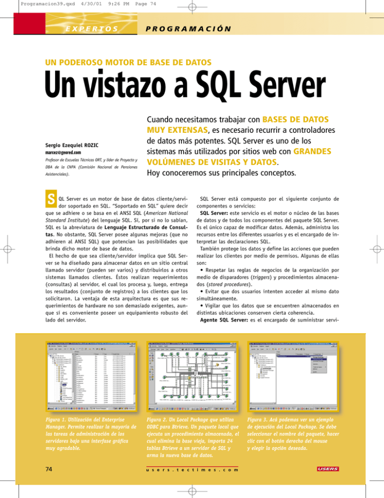 Un vistazo a SQL Server