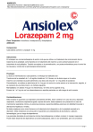 ANSIOLEX: Información del medicamento Lorazepam 2mg