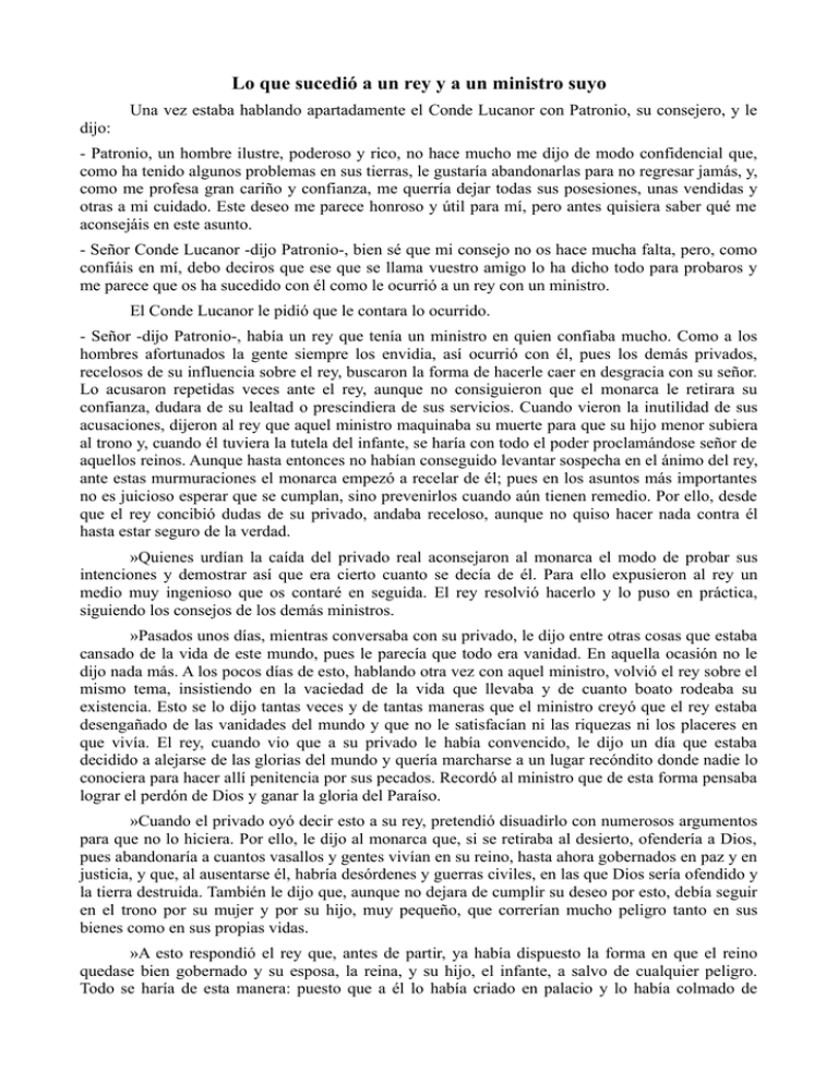 El conde Lucanor