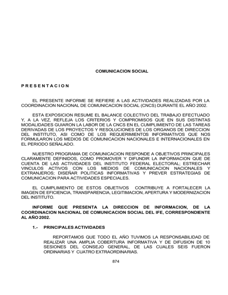 comunicacion social presentacion