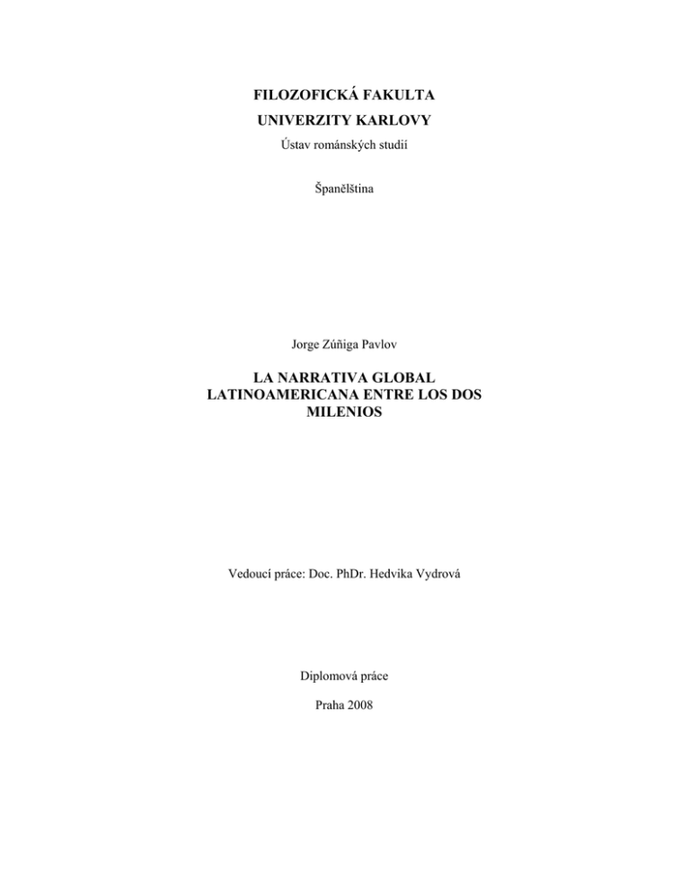 filozofická fakulta univerzity karlovy la narrativa global