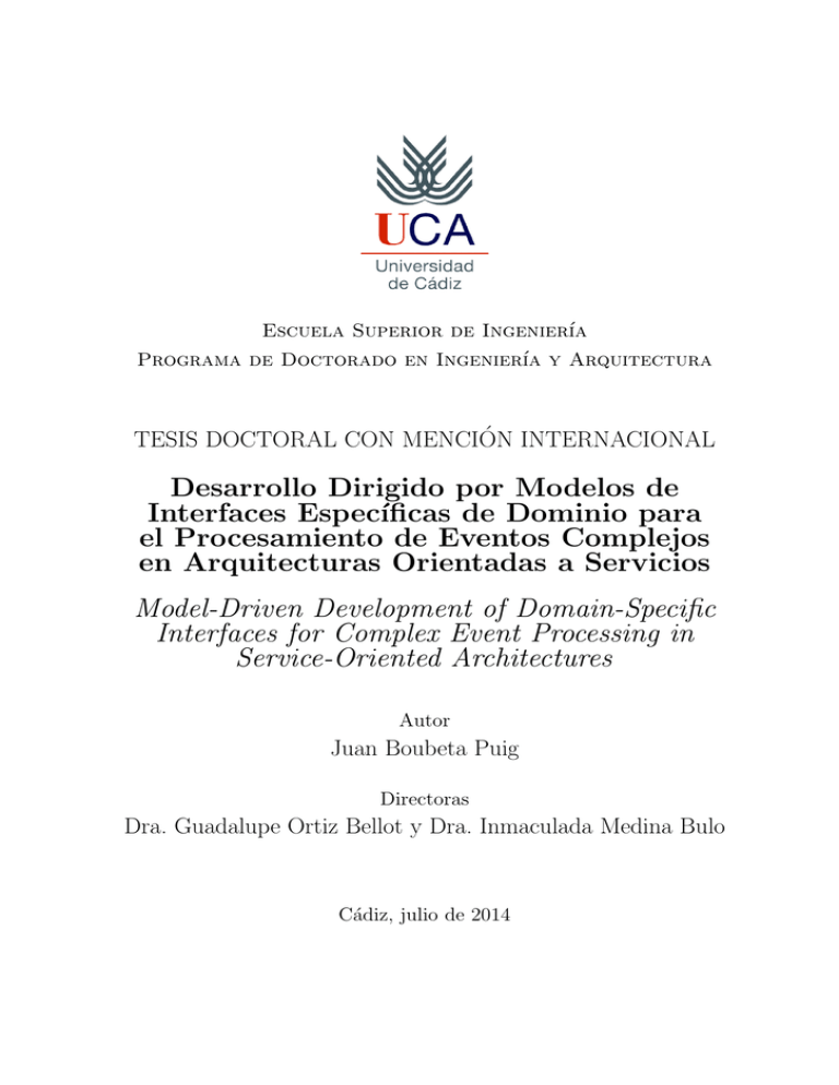 Desarrollo Dirigido por Modelos de Interfaces Espec´ıficas
