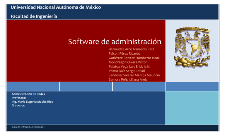 Software de administración