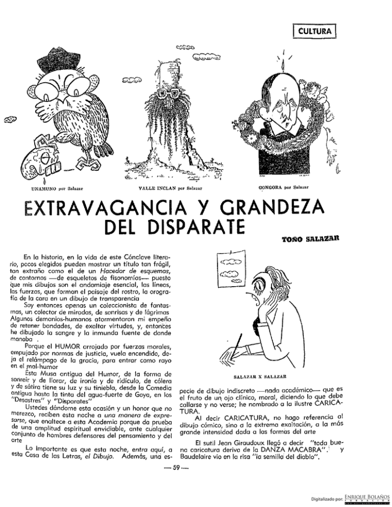 Extravagancia y grandeza del disparate