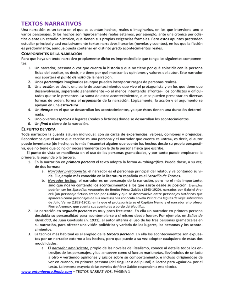 TEXTOS NARRATIVOS