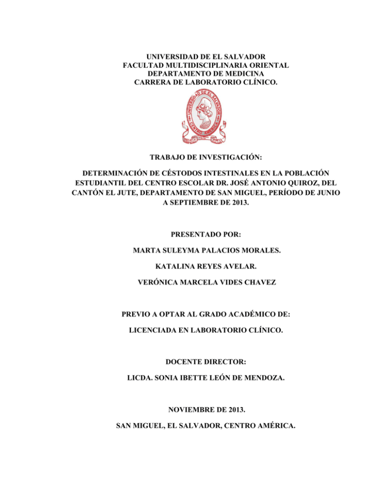 - Universidad de El Salvador