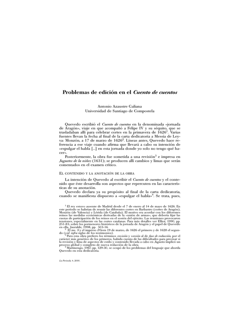 pdf Problemas de edición en el "Cuento de cuentos"
