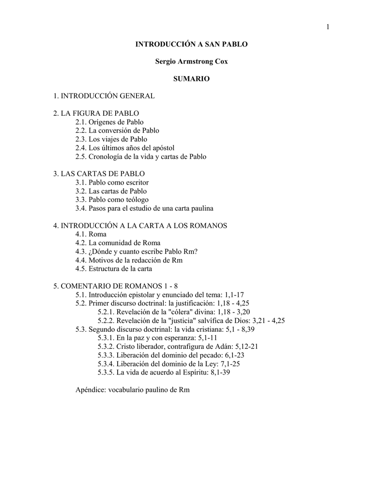 introducciòn a san pablo