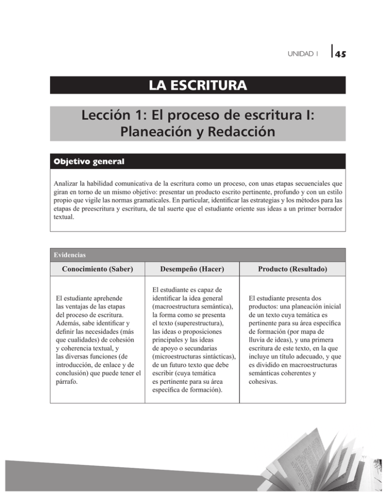 Planeación y redacción - Universidad Católica de Oriente