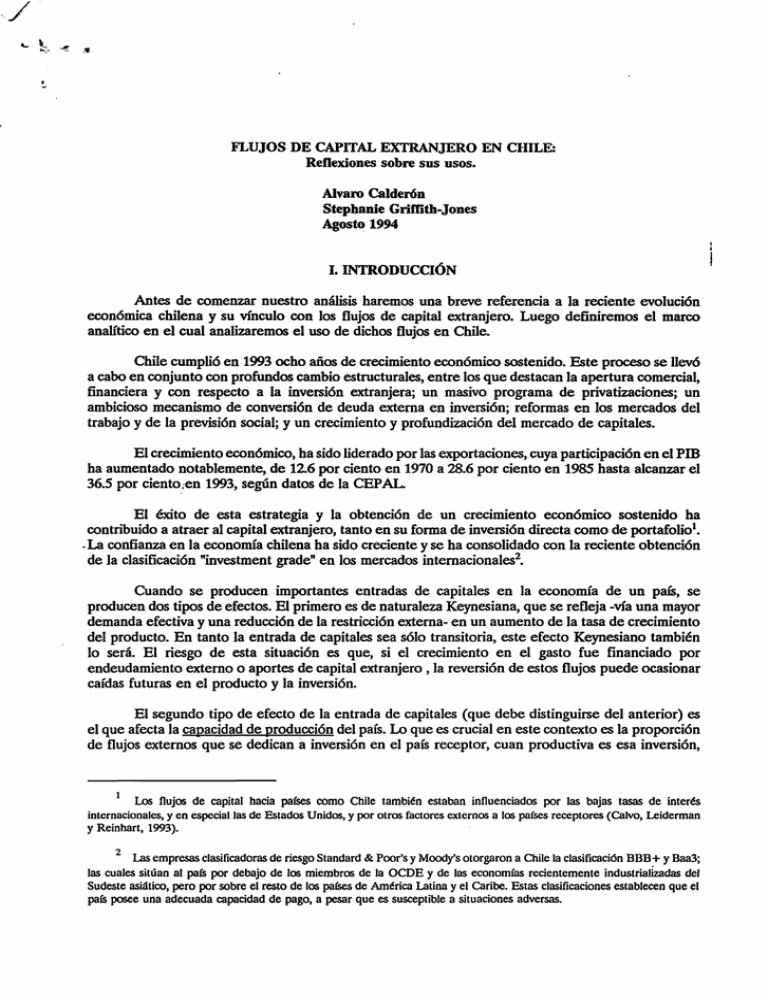 ReOexiones sobre sus usos. Alvaro Calderon Stephanie Griffith