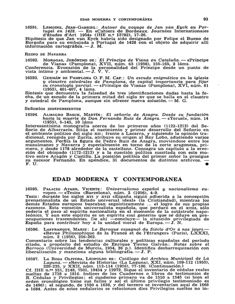 EDAD MODERNA Y CONTEMPORÁNEA