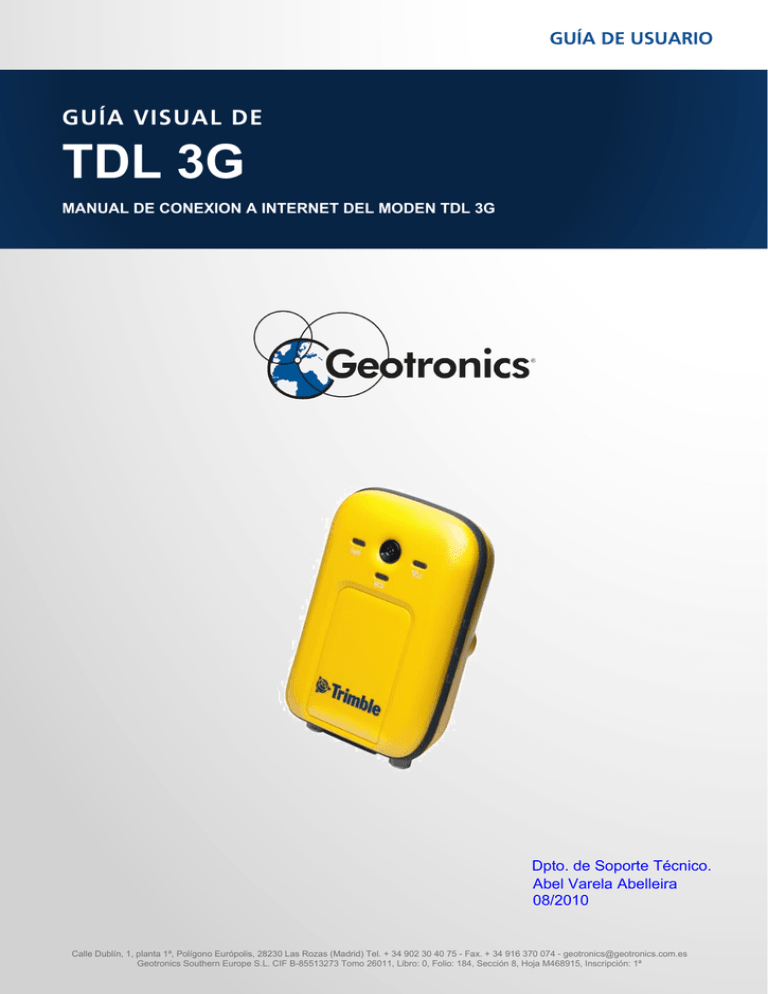 Manual Configuracion TDL 3G 1008