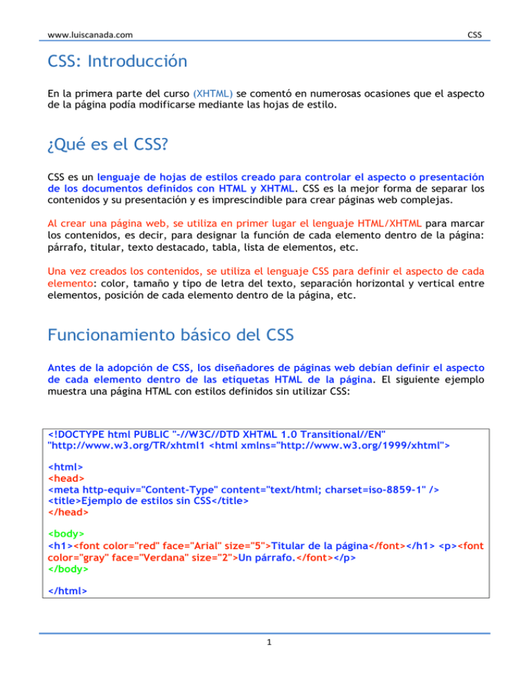 CSS - Recursos | Diseño e implementación de un sitio web