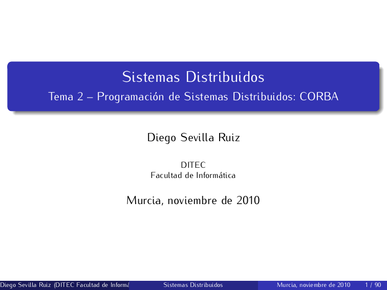 Sistemas Distribuidos - Tema 2 – Programación de Sistemas