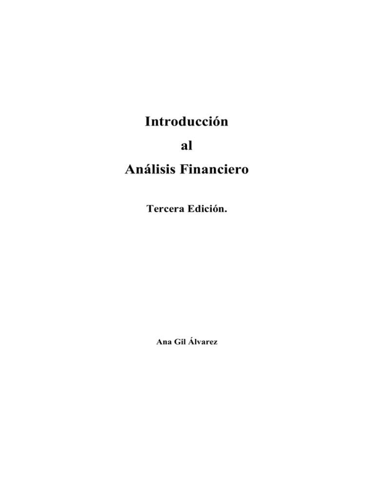 Introducción al Análisis Financiero