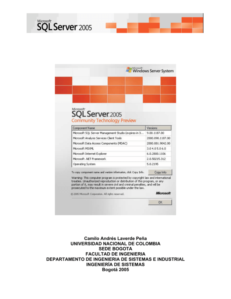 Apuntes sobre SQL Server 2005 Beta