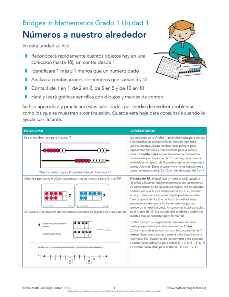 Unidad 1 - The Math Learning Center