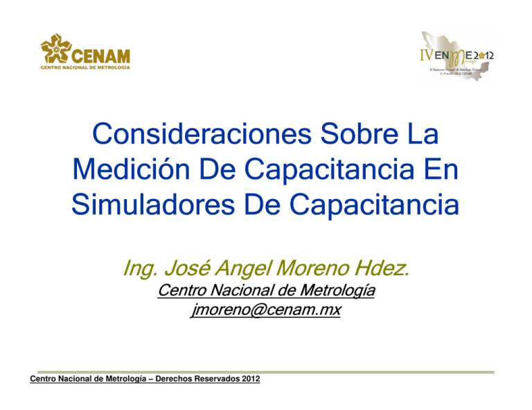 Presentación - Centro Nacional de Metrología
