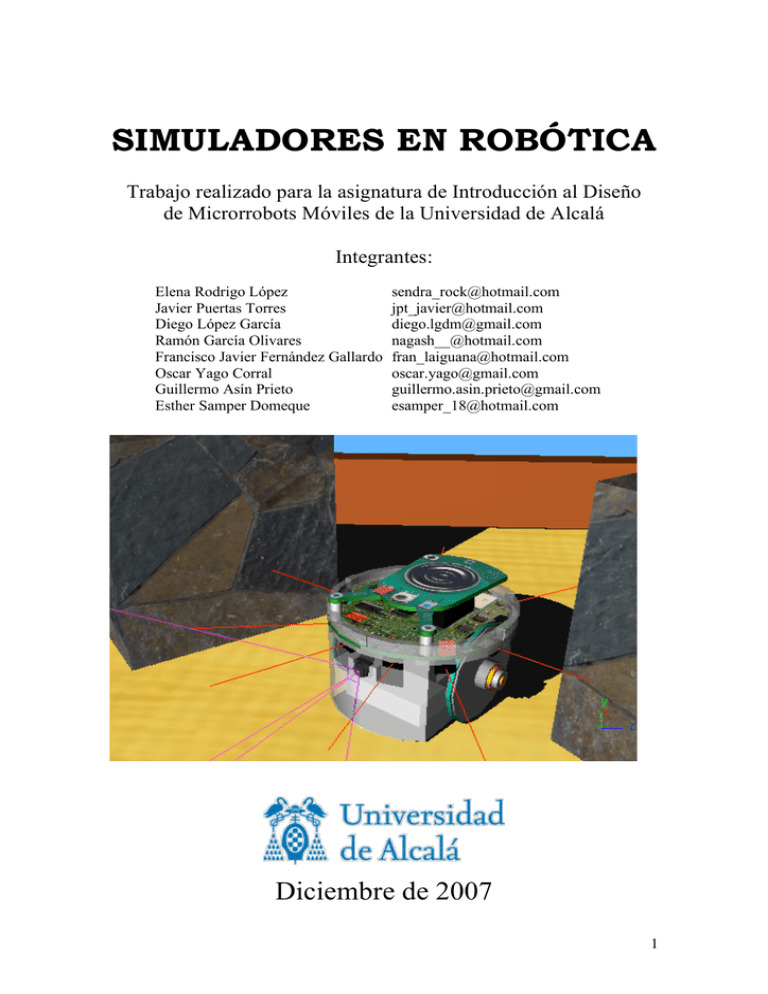 Simuladores en Robótica documento PDF