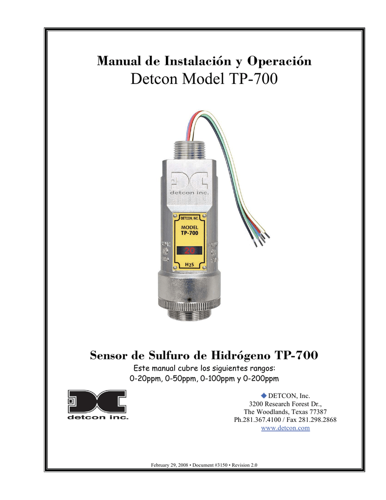 Detcon Model TP-700