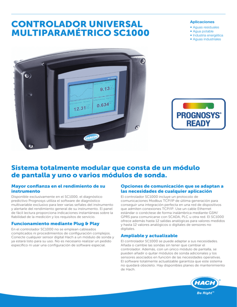 Controlador universal multiparamétrico SC1000