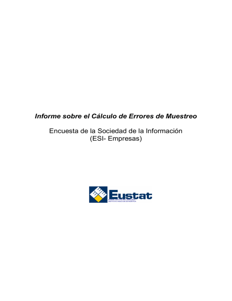 Cálculo de Errores de Muestreo