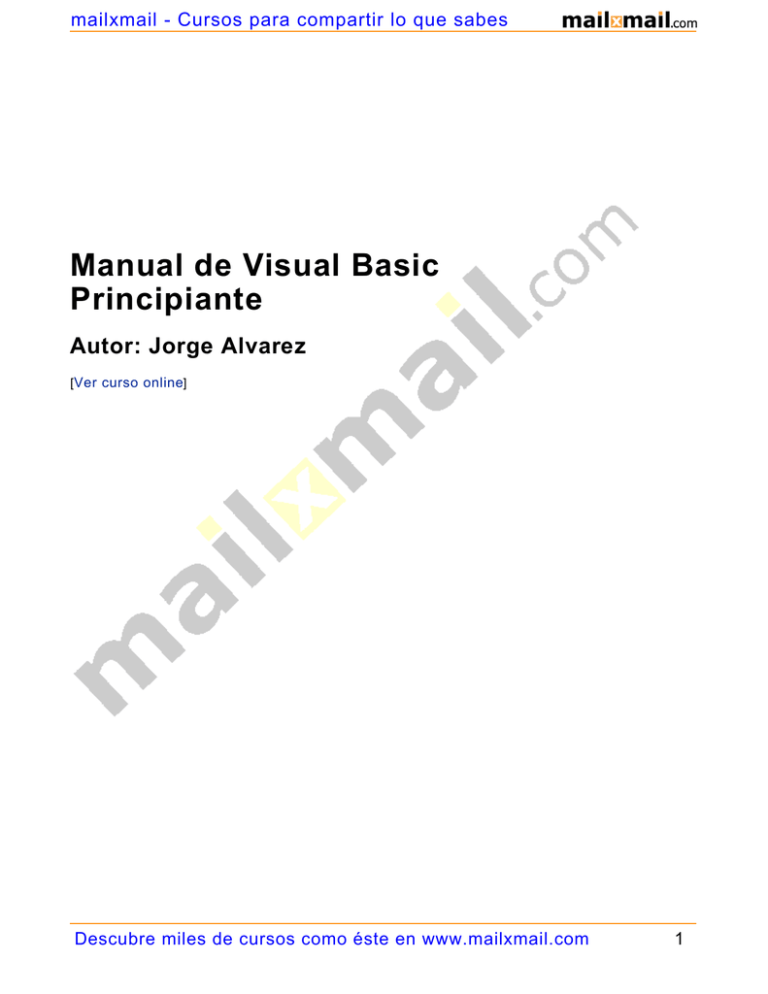 Manual De Visual Basic Principiante