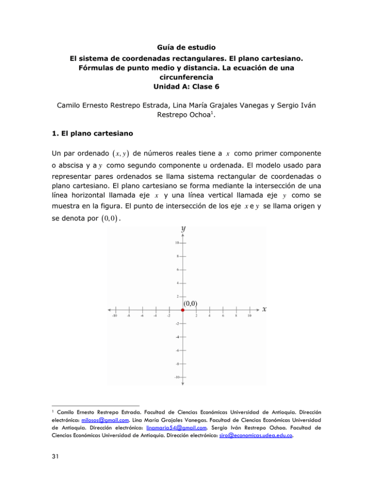 Clase 06. El sistema de coordenadas rectangulares Archivo