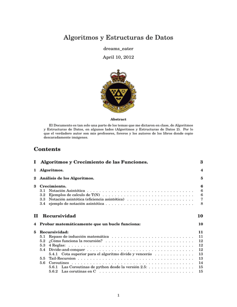 Algoritmos y Estructuras de Datos