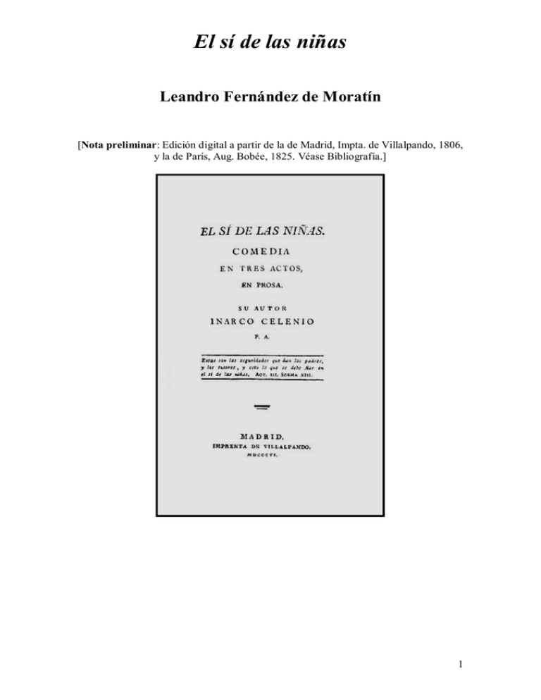 El sí de las niñas