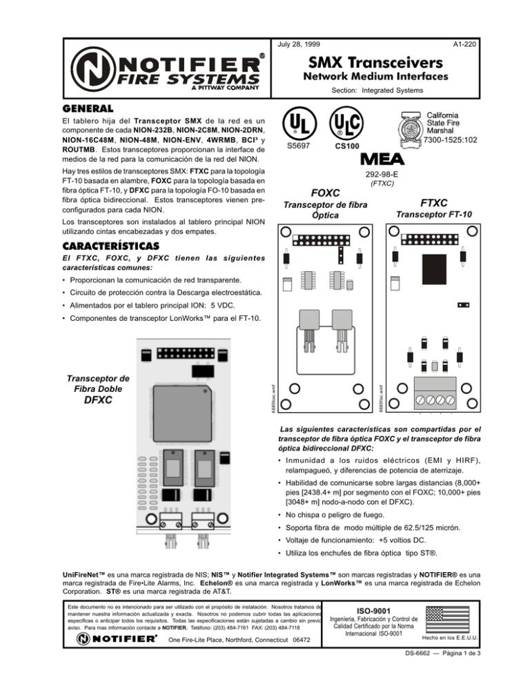 SMX Transceivers MEA