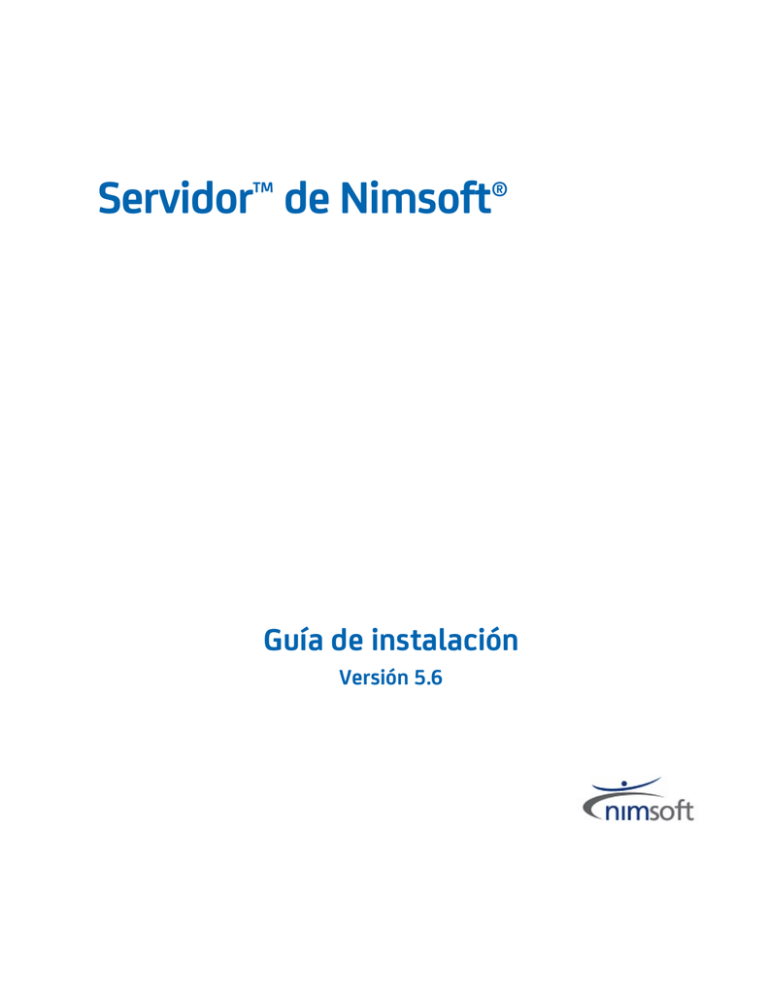 Guía de instalación de Servidor de Nimsoft