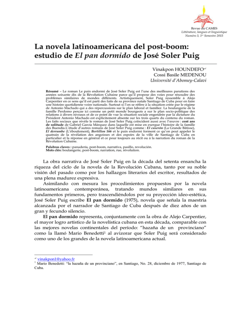 La novela latinoamericana del post-boom: estudio de El