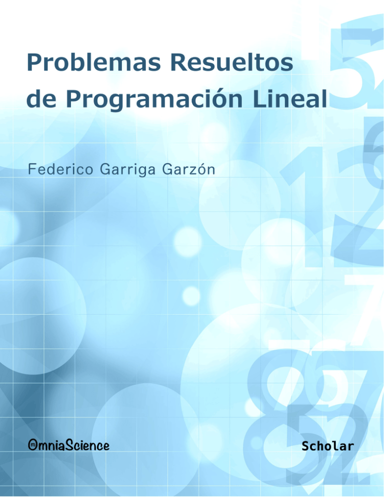 Problemas resueltos de programación lineal