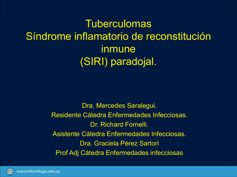 Diapositiva 1 C tedra De Enfermedades Infecciosas