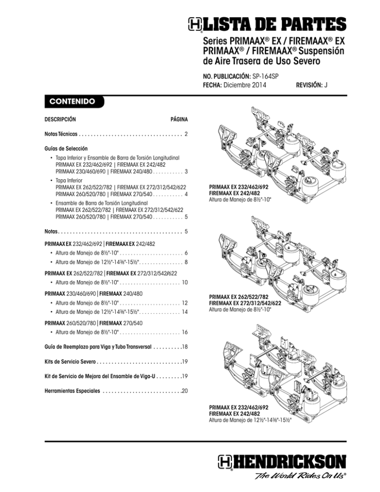 Sp-164sp Rev J Lista de Partes - PRIMAAX EX