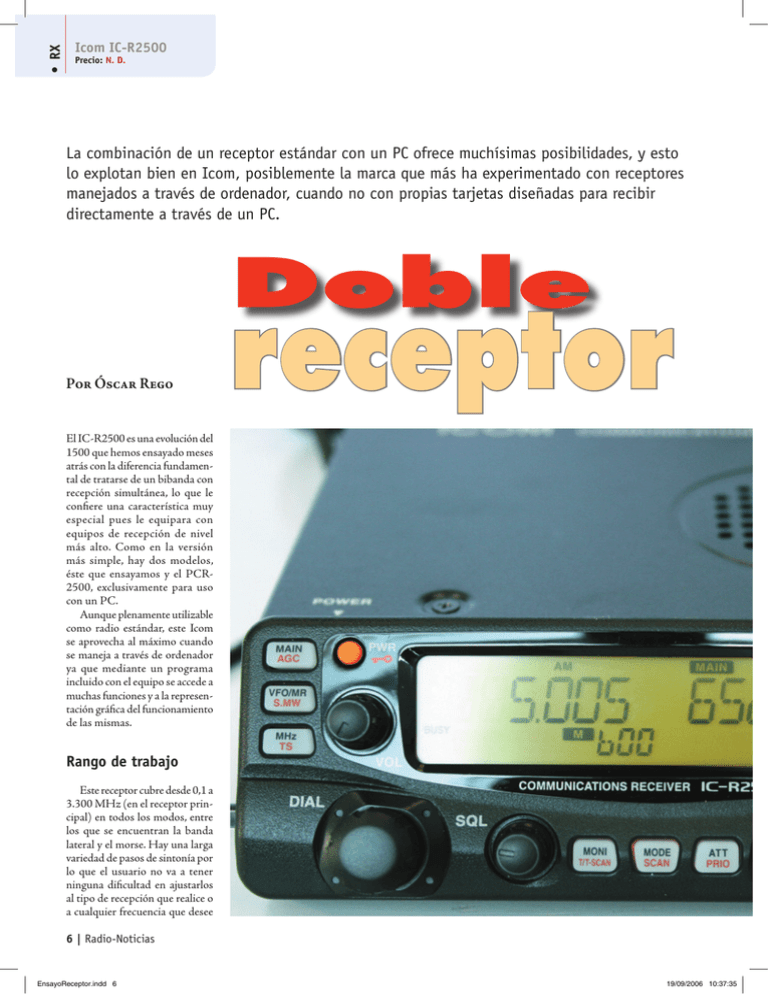 Icom IC-R2500 - Radio Noticias