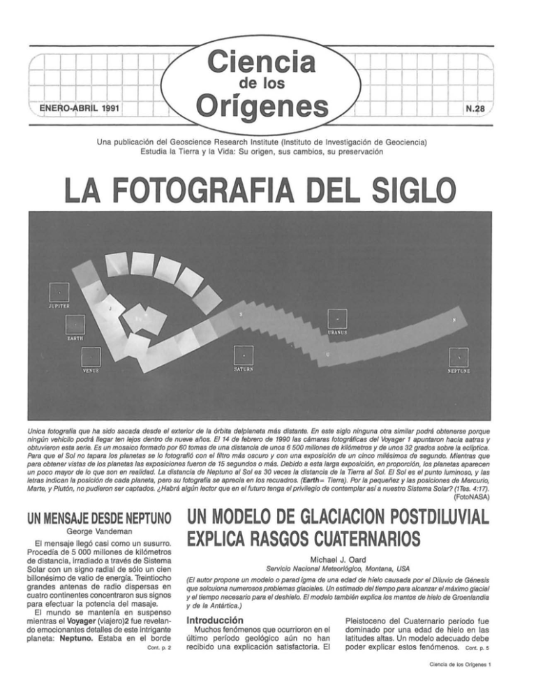 la fotografia del siglo - Geoscience Research Institute