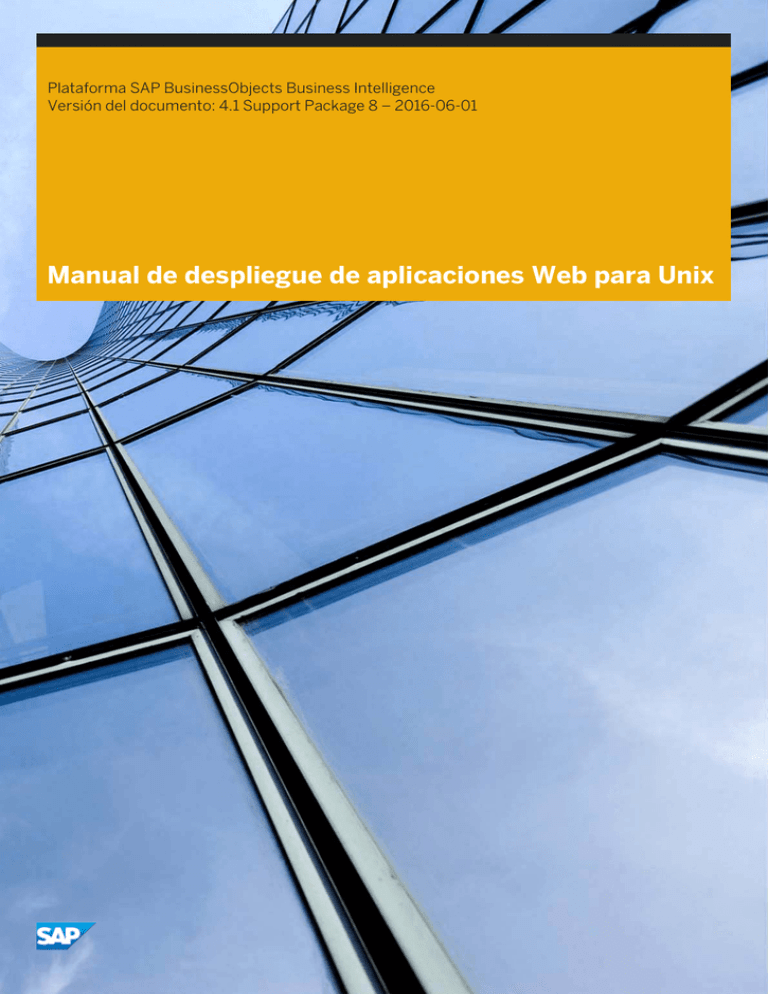 Manual de despliegue de aplicaciones Web para Unix