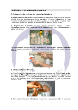 Técnica de inyección subcutánea
