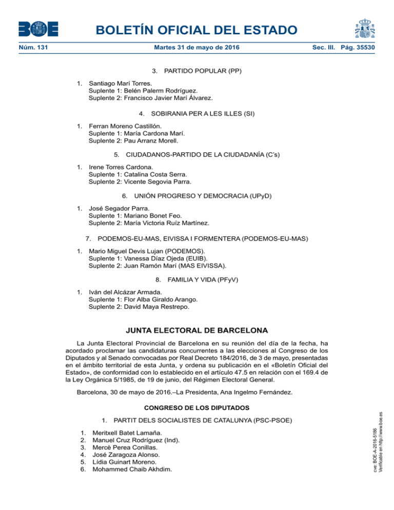 boletín oficial del estado